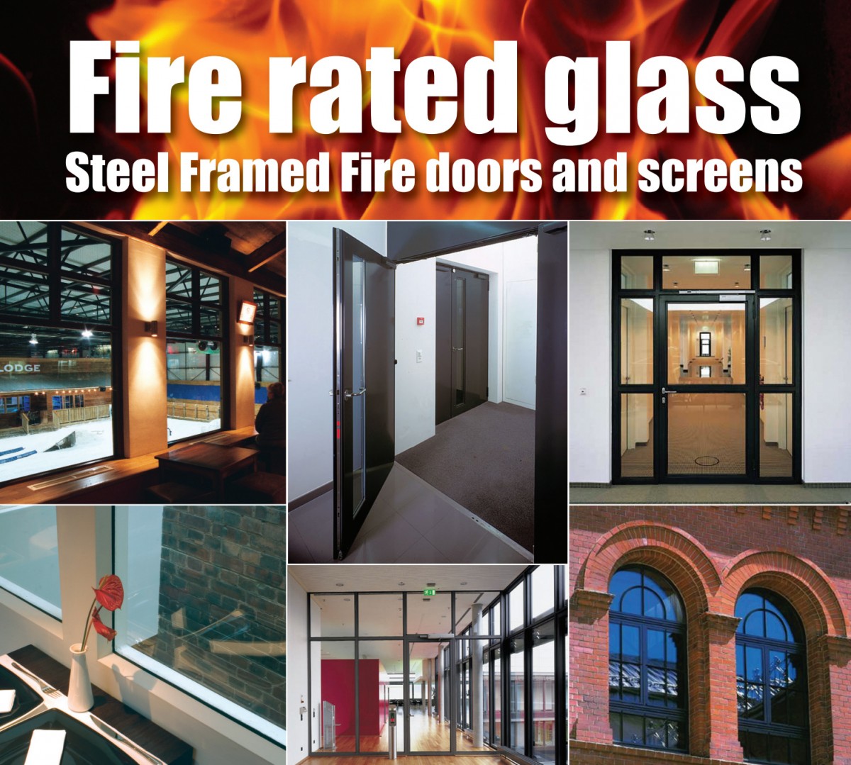Fire rated glass - Steel Framed Fire doors and screens - Archetech