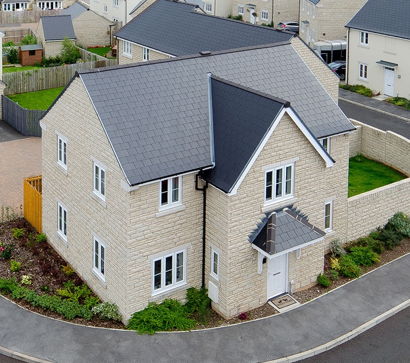 Swisspearl Westerland Slate and ridges - Archetech